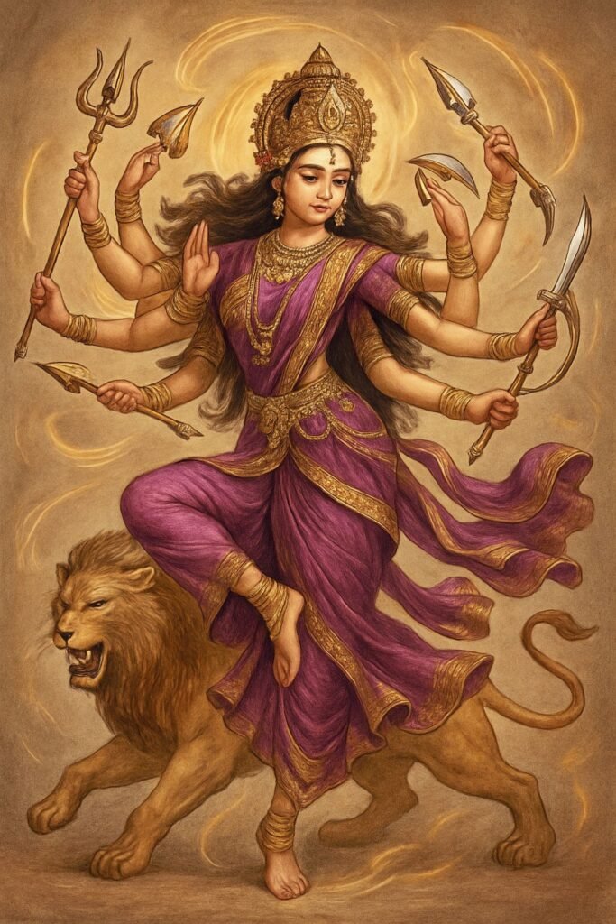 10+ Stunning Artistic Durga Maa Drawings – Free PDF & Images