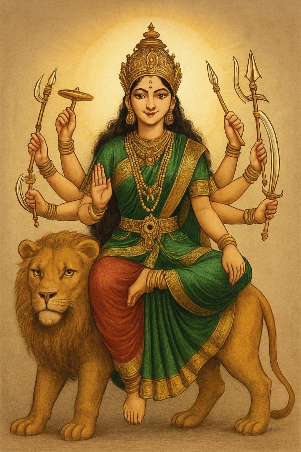 10+ Stunning Artistic Durga Maa Drawings – Free PDF & Images