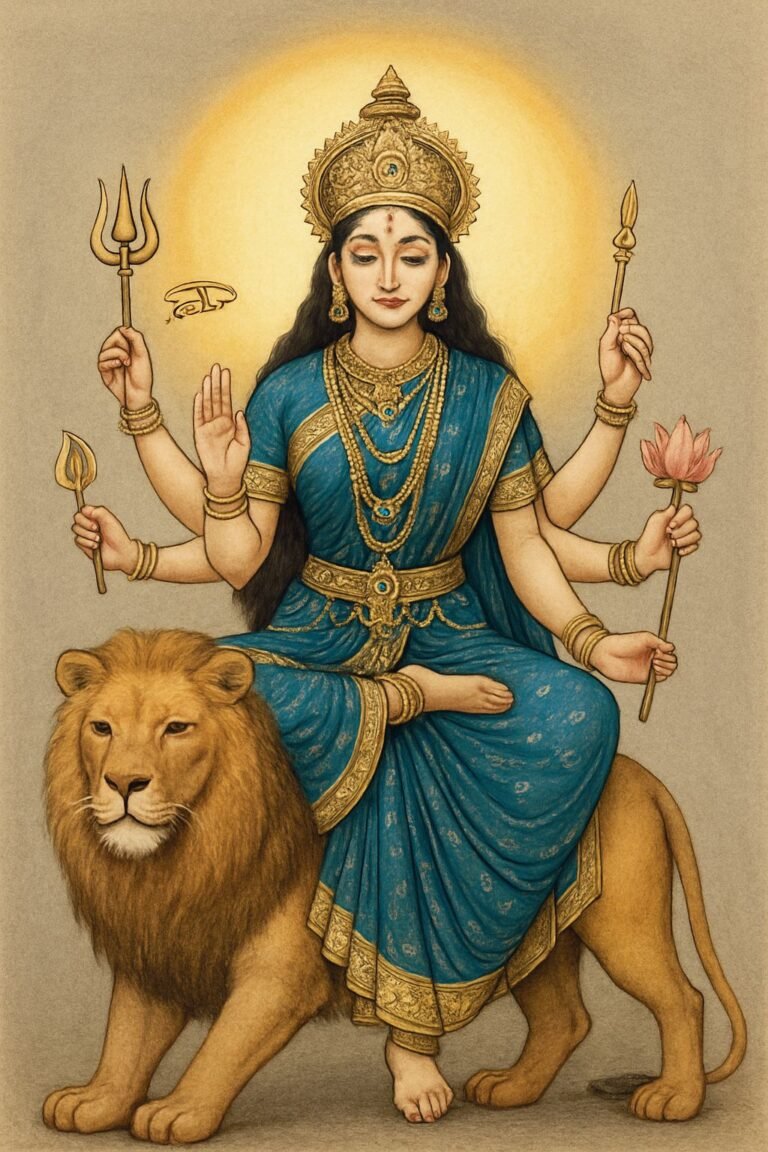 10+ Stunning Artistic Durga Maa Drawings – Free PDF & Images