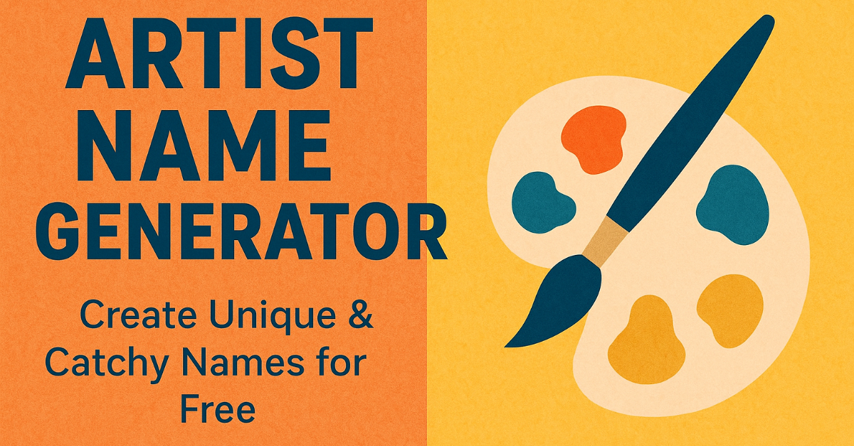 Artist Name Generator – 100% Free AI Naming Tool